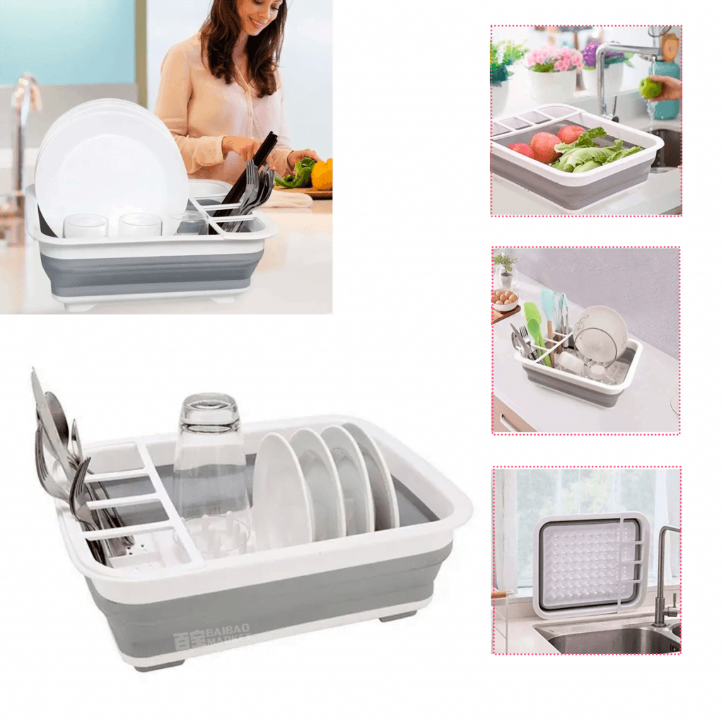 Escurridor de Platos Negro Tubo - Precio de Mayorista